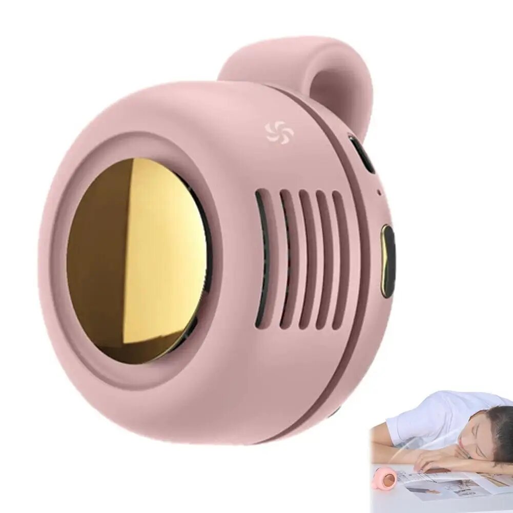 Бесшумный портативный вентилятор ABS 3 скорости USB Pink