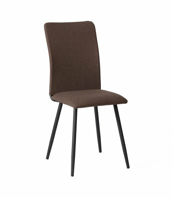 TetChair Стул обеденный La Rousse NEW, ткань рогожка, коричневый/черный