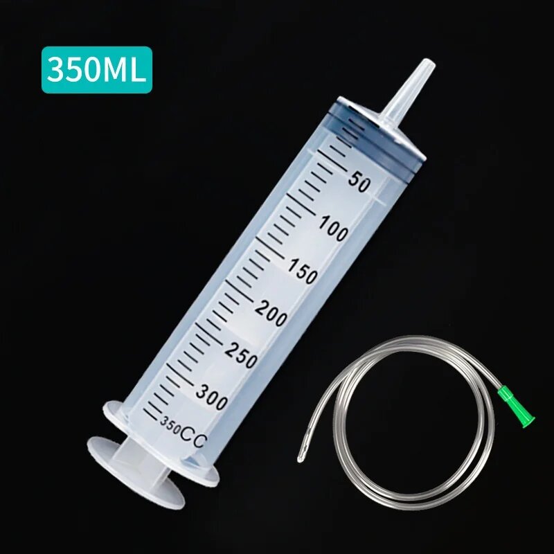 Пластиковый шприц для кормления животных 100-550 мл 350ml And Hose