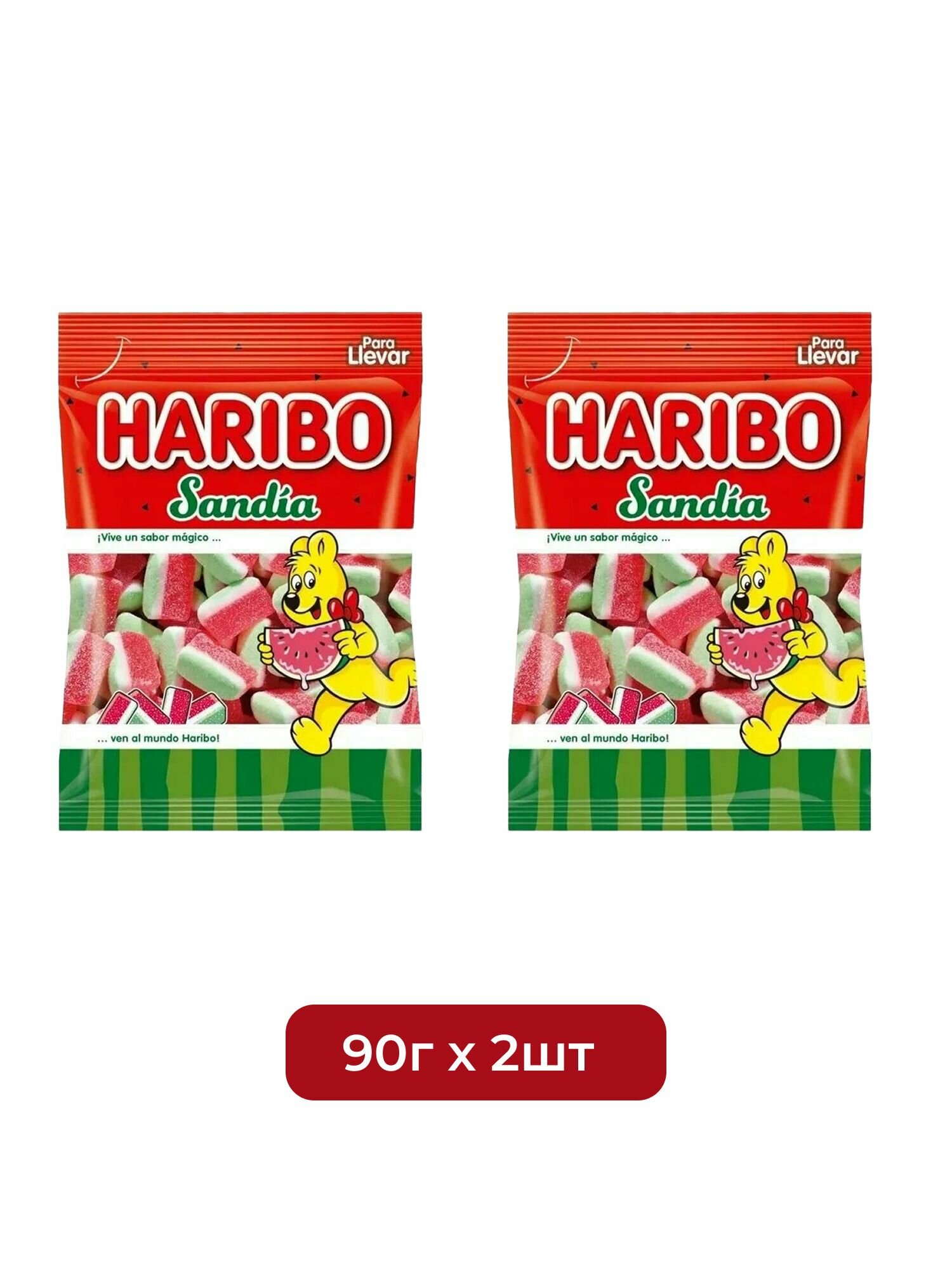 Жевательный мармелад HARIBO Sandia (арбуз) 90г. 2 шт.