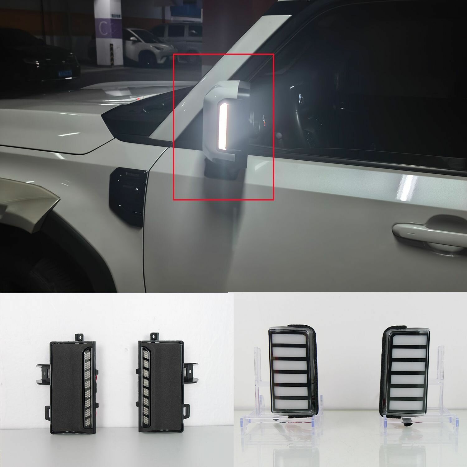 Подходит для Toyota Prado LC250 2024 года, задний светодиодный поворотник с потоком, крышка зеркала заднего вида