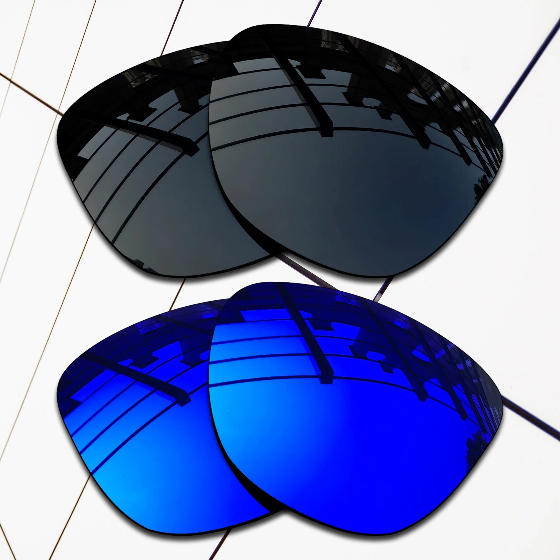 ELuxonsight Поляризованные линзы для Oakley Trillbe X OO9340 Black and Deep Blue, Темно-синий