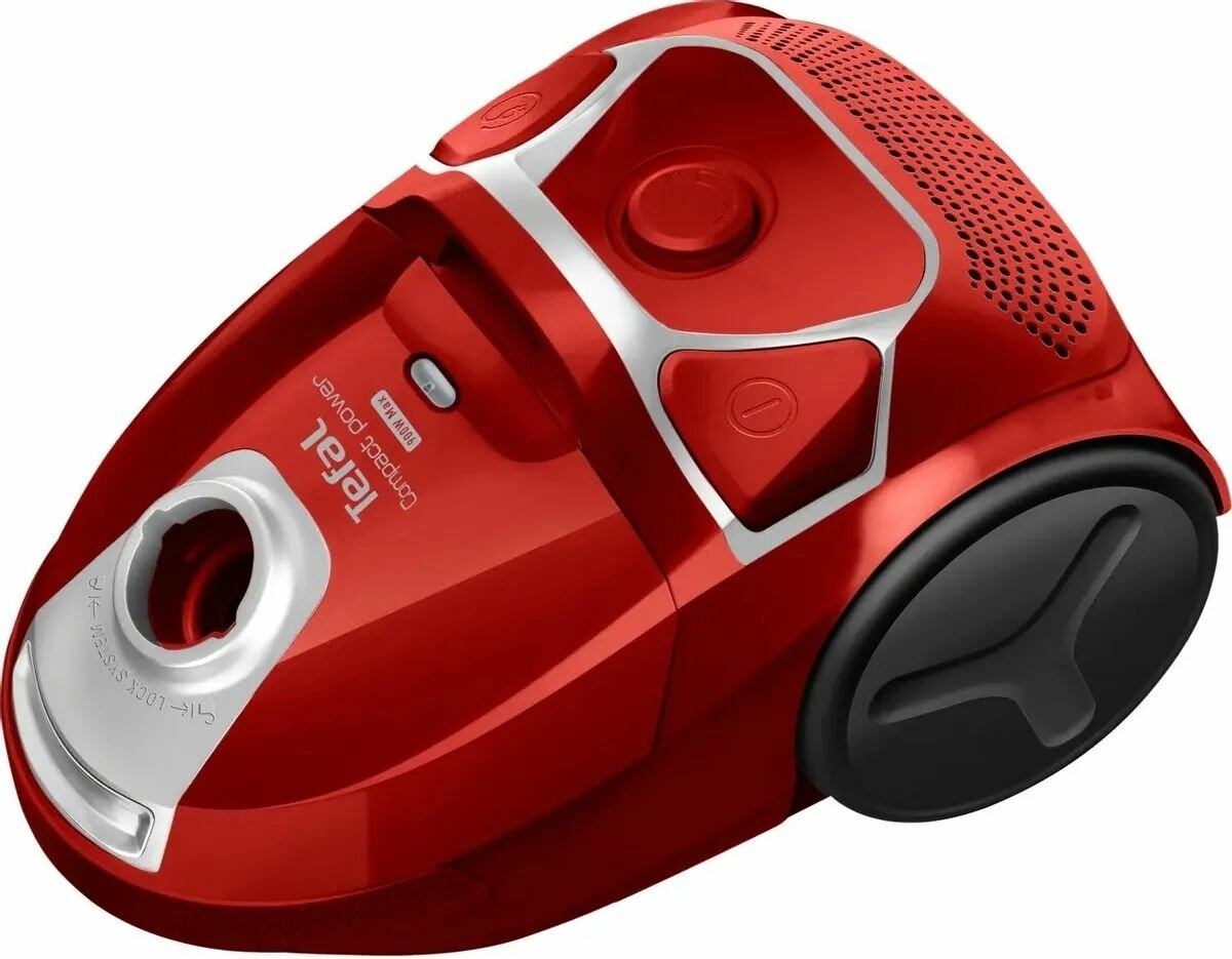 Пылесос Tefal TW3953EA красный/серебристый, 750/750 Вт, уборка сухая, пылесборник мешок 3 л