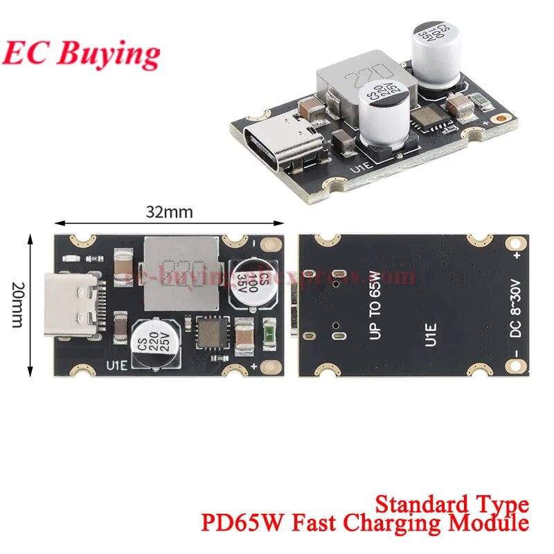 Модуль быстрой зарядки EC Buying PD65W 24Вт 65W Standard Type