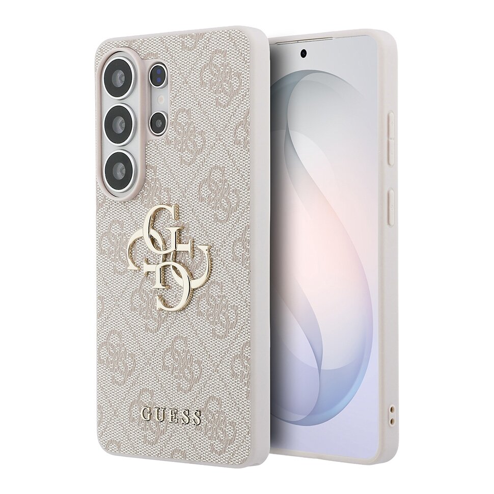 Guess чехол для Galaxy S26 Ultra, PU кожа 4G Big metal logo, розовый
