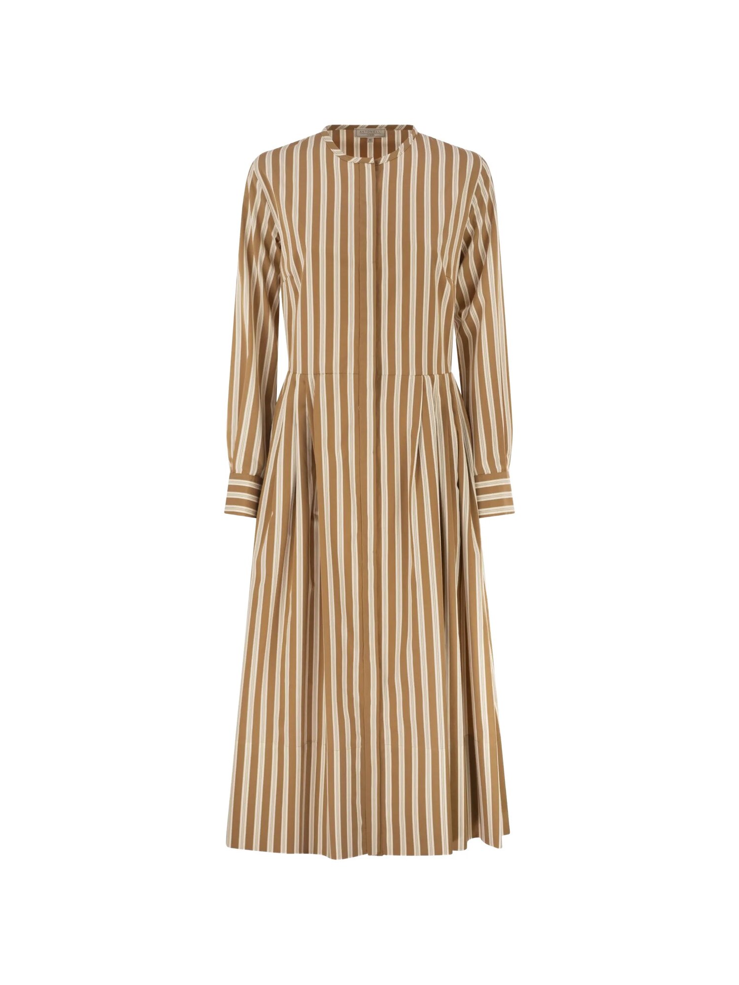 Платье Striped pleated midi dress