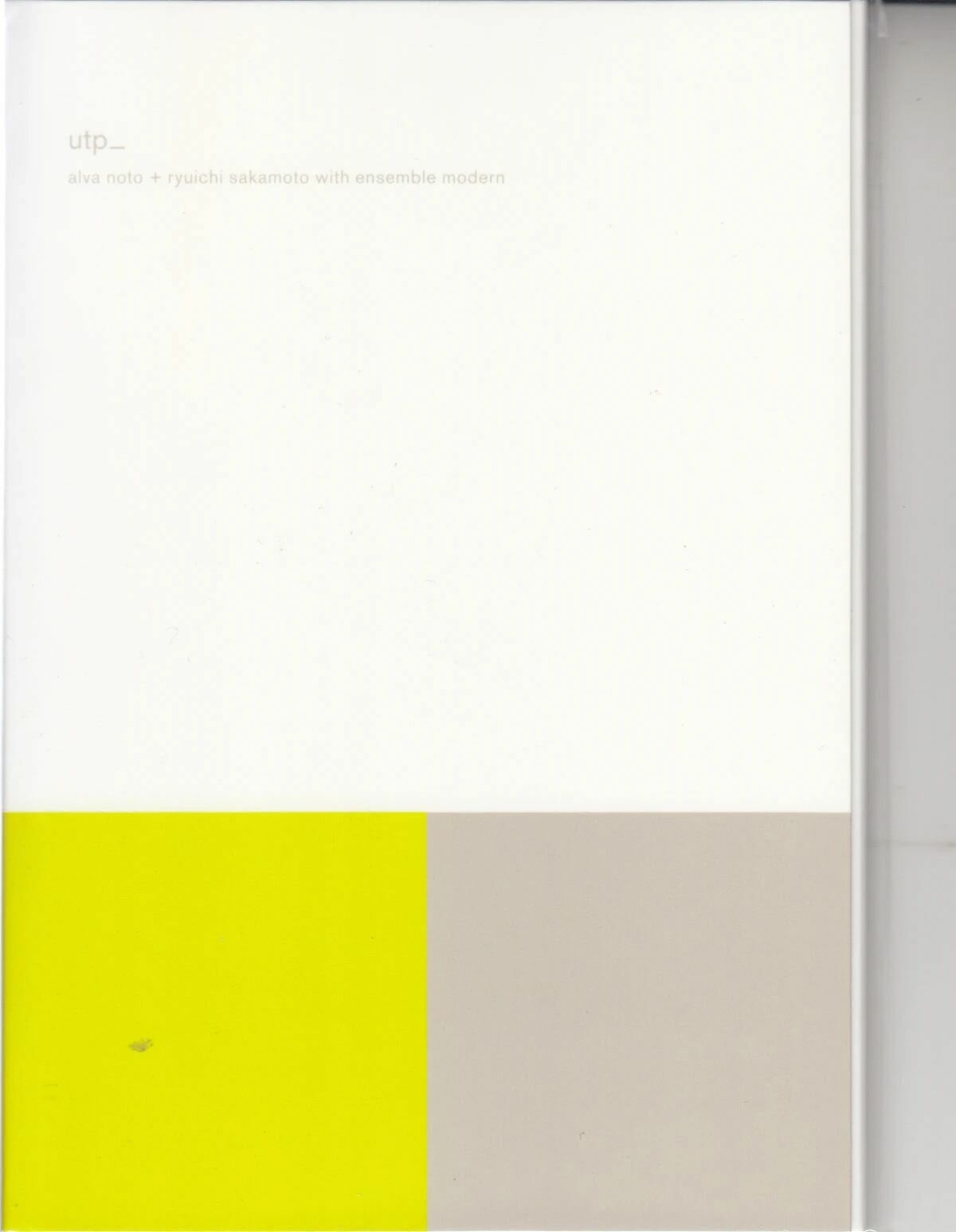 CD диск Ryuichi Sakamoto, Alva Noto - Utp (CD) 2022, Digisleeve