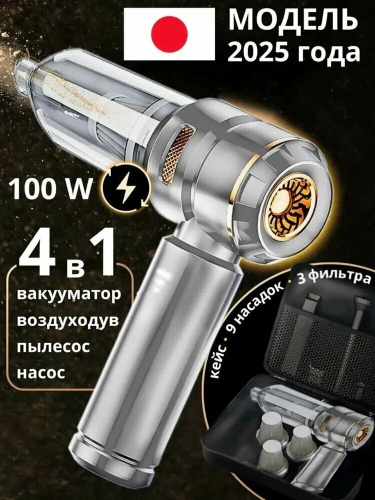 Пылесос для автомобиля мощный аккумуляторный беспроводной