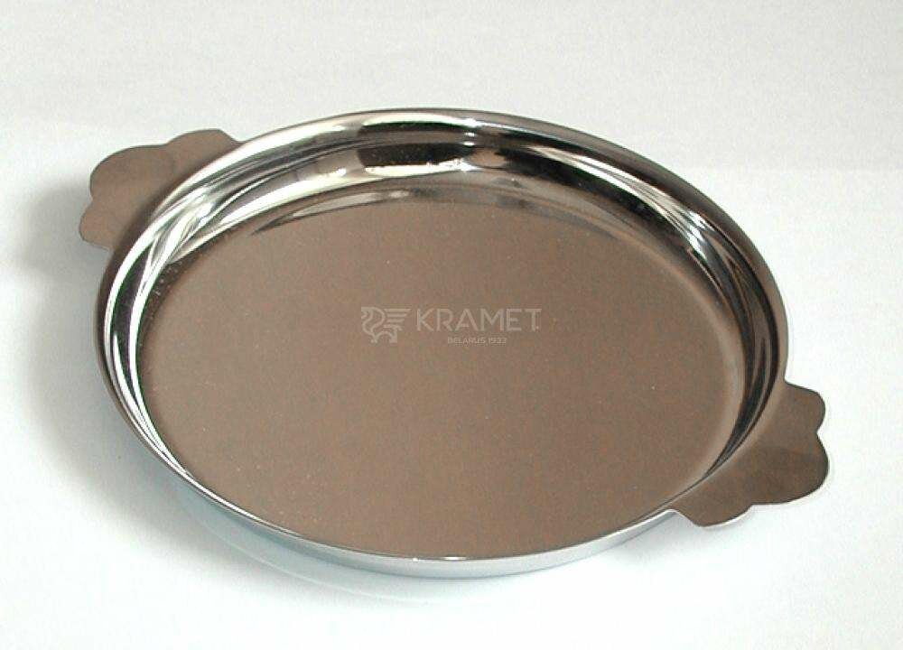 Тарелка порционная KRAMET ТП-2, нержавеющая сталь, хром, 0.25л