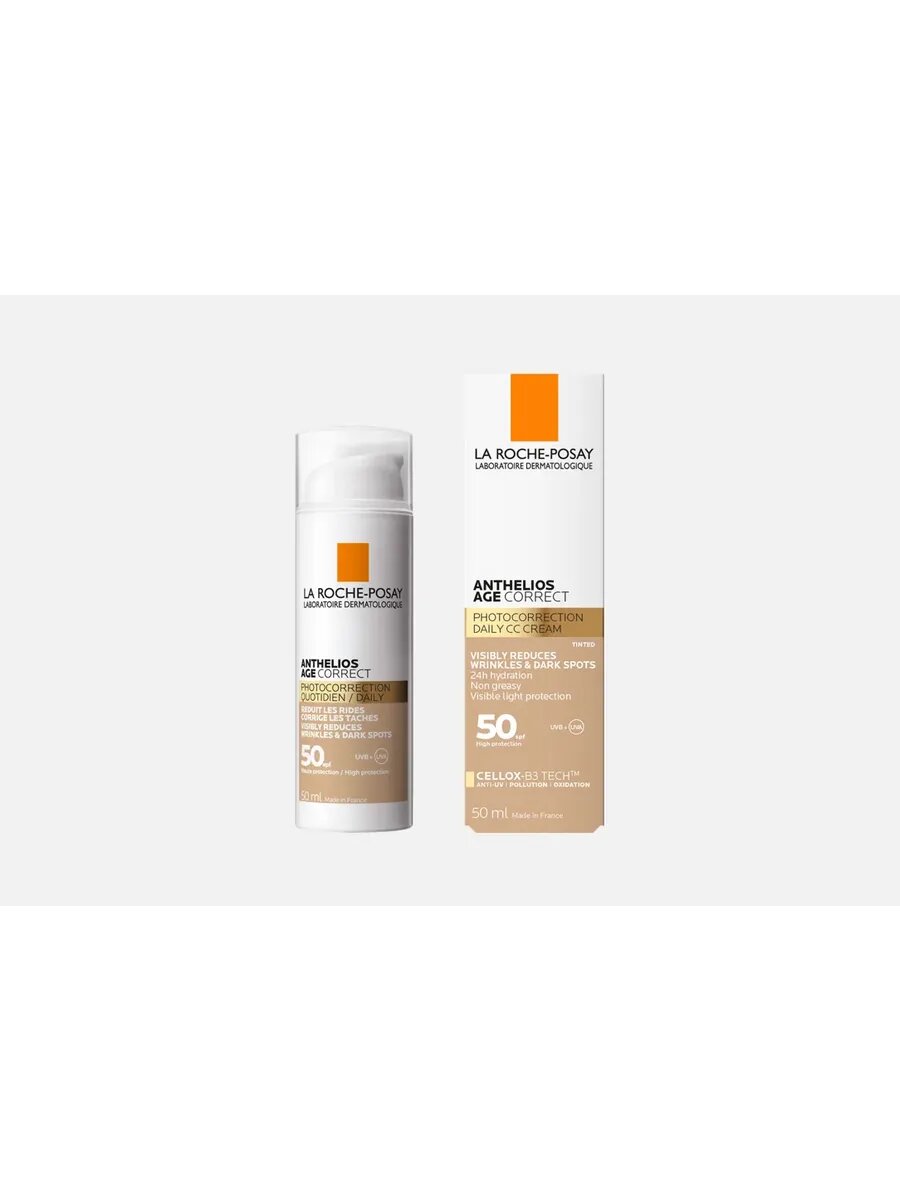 La Roche-Posay Anthelios CC-крем для лица антивозрастной spf 50+ 50мл