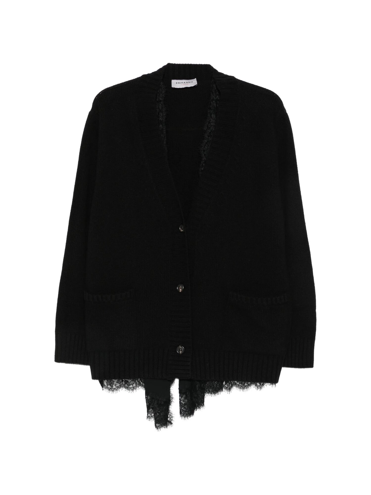 Кардиган Lace-trim button-up cardigan