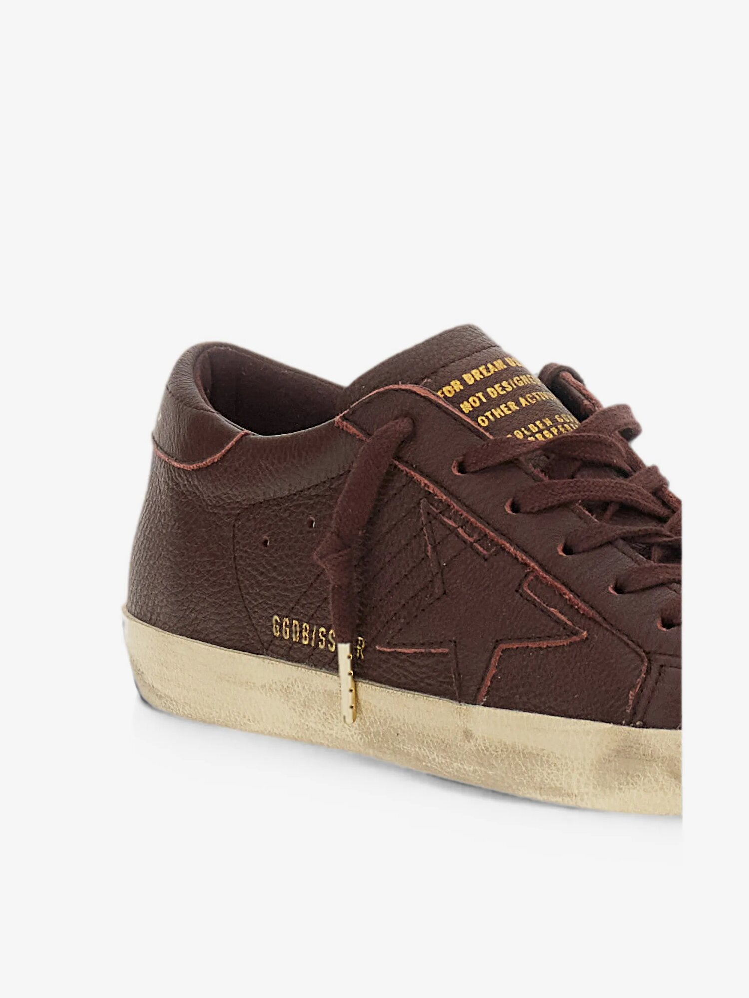 Кроссовки Golden Goose Distressed star-patch sneakers, размер 40, коричневый/серый/оранжевый — фото 1