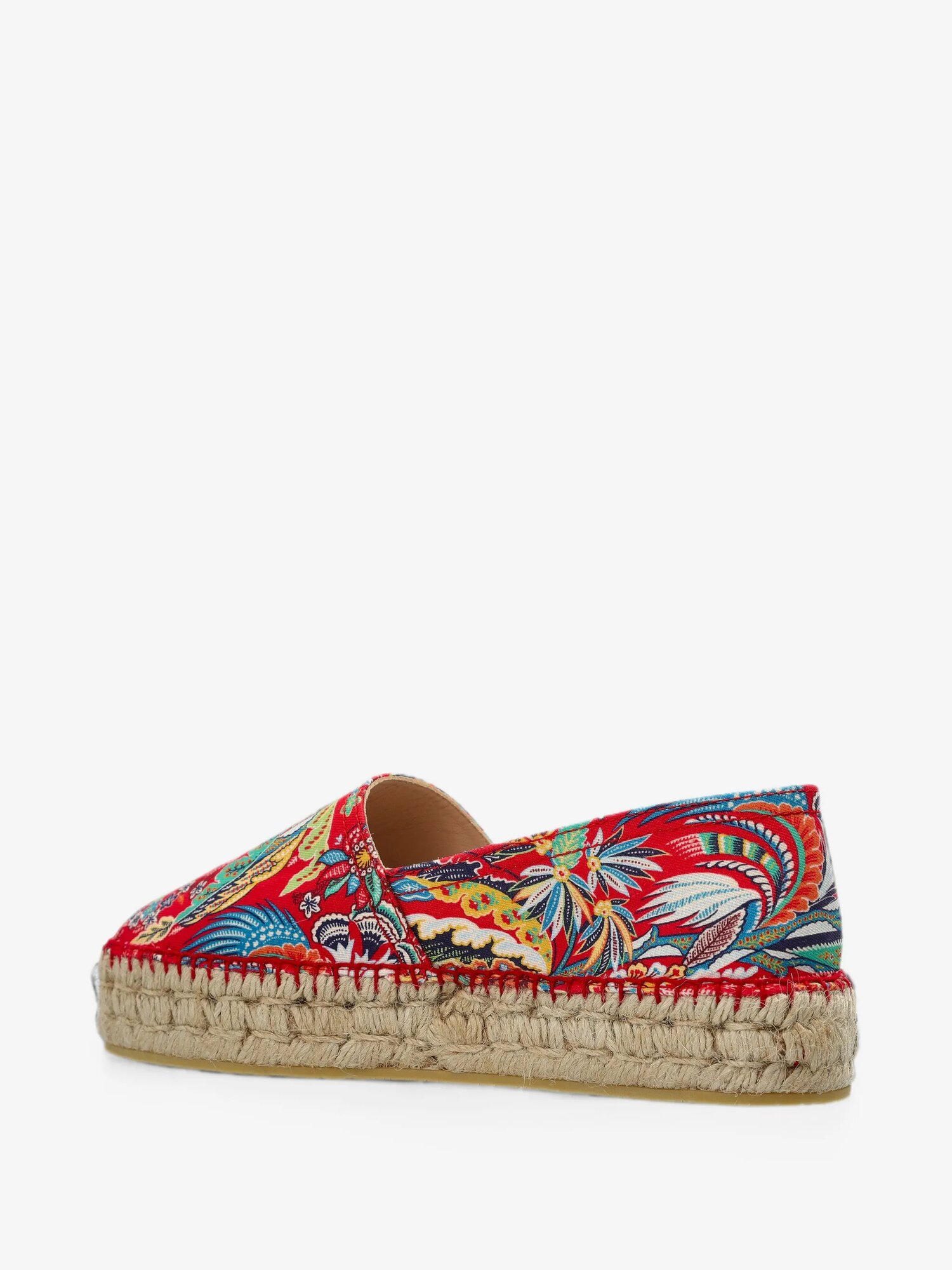Эспадрильи ETRO Paisley-print platform espadrilles, размер 39, красный — фото 1