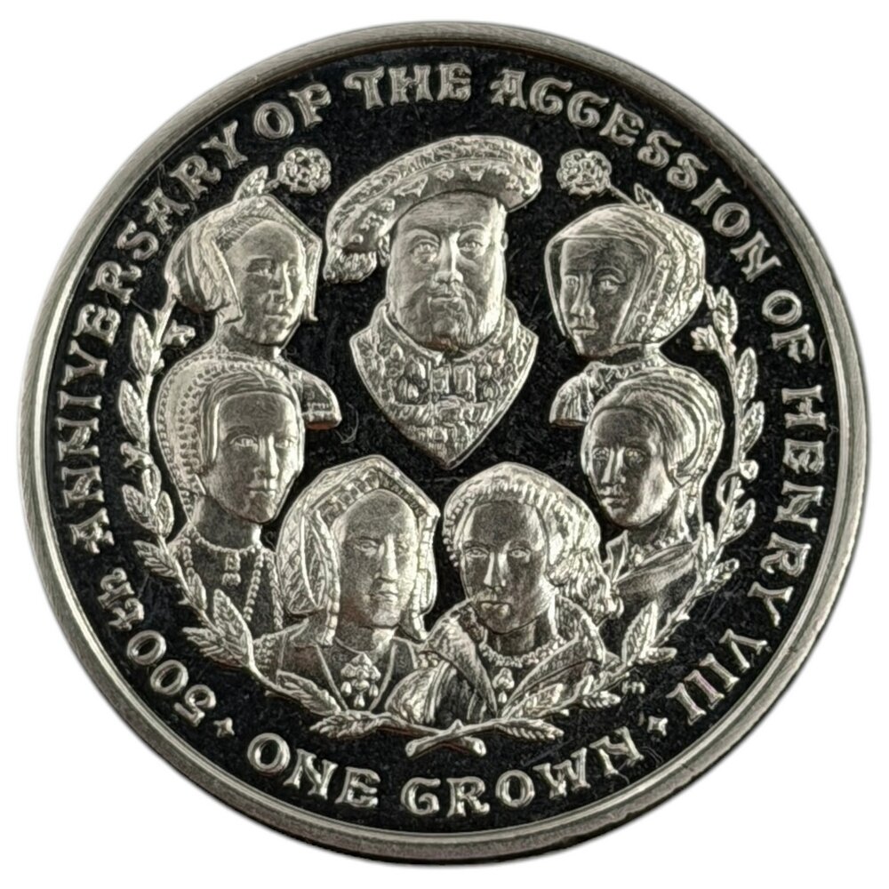 Остров Мэн 1 крона 2009 г. (500 лет вхождению на трон Генриха VIII)