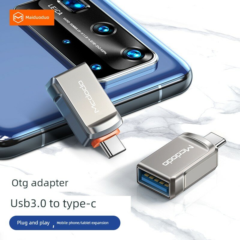 USB 3.0 OTG в Type-C адаптер для iPhone 15 серии и смартфонов Android, высокоскоростная передача данных