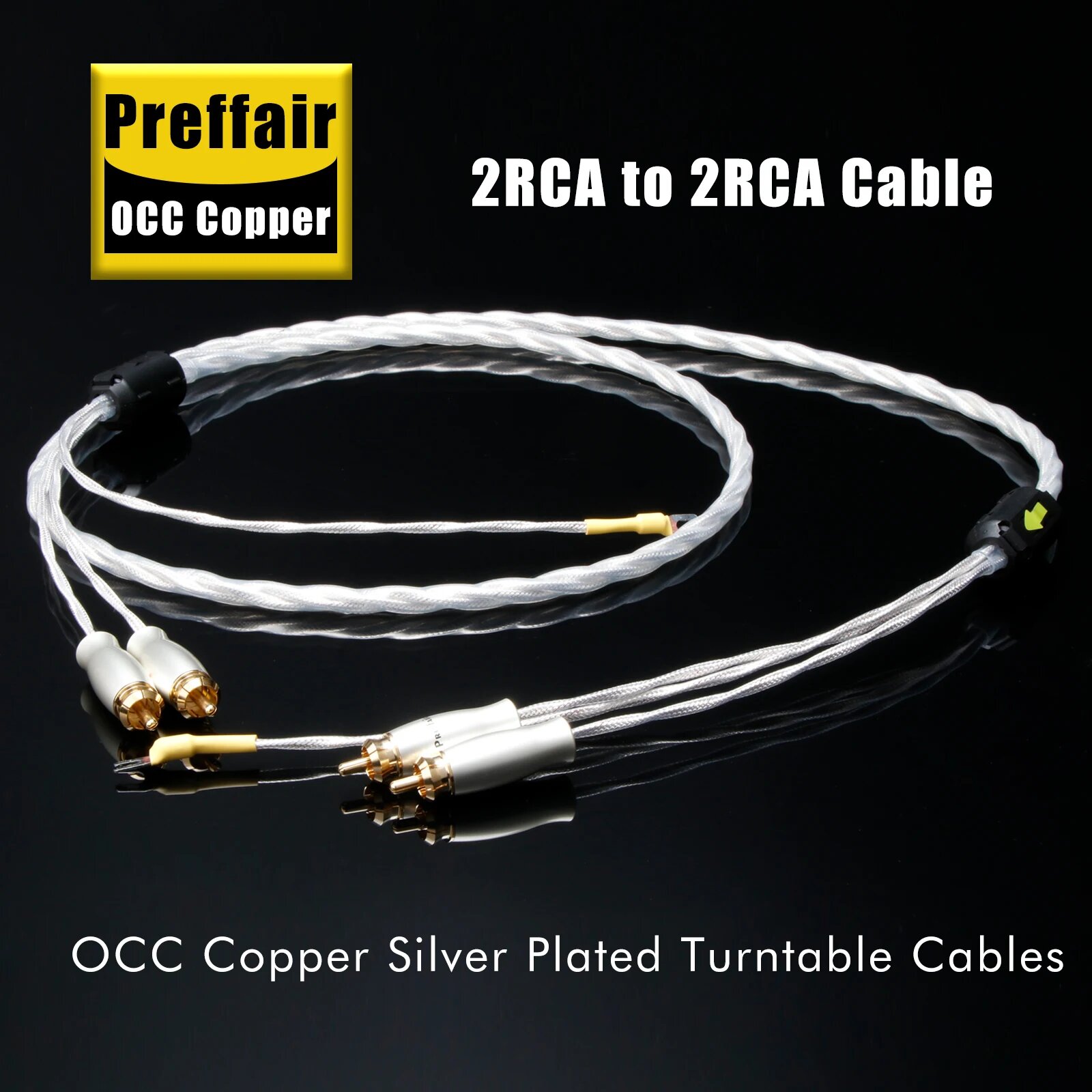 Кабель Preffair для винилового проигрывателя 7N OCC 0.5m