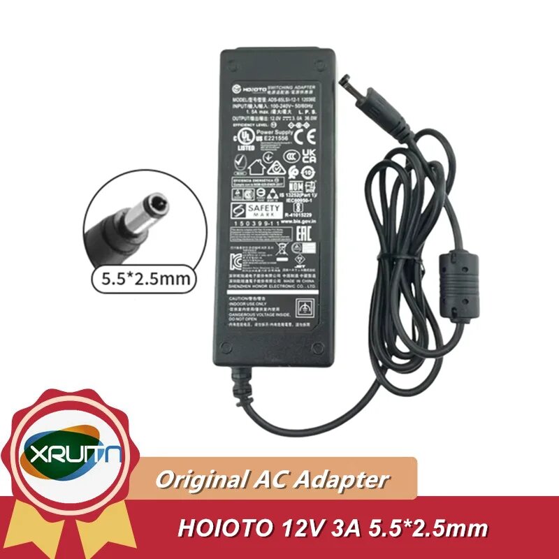 Адаптер питания HOIOTO 12V 3A EU Plug для мониторов