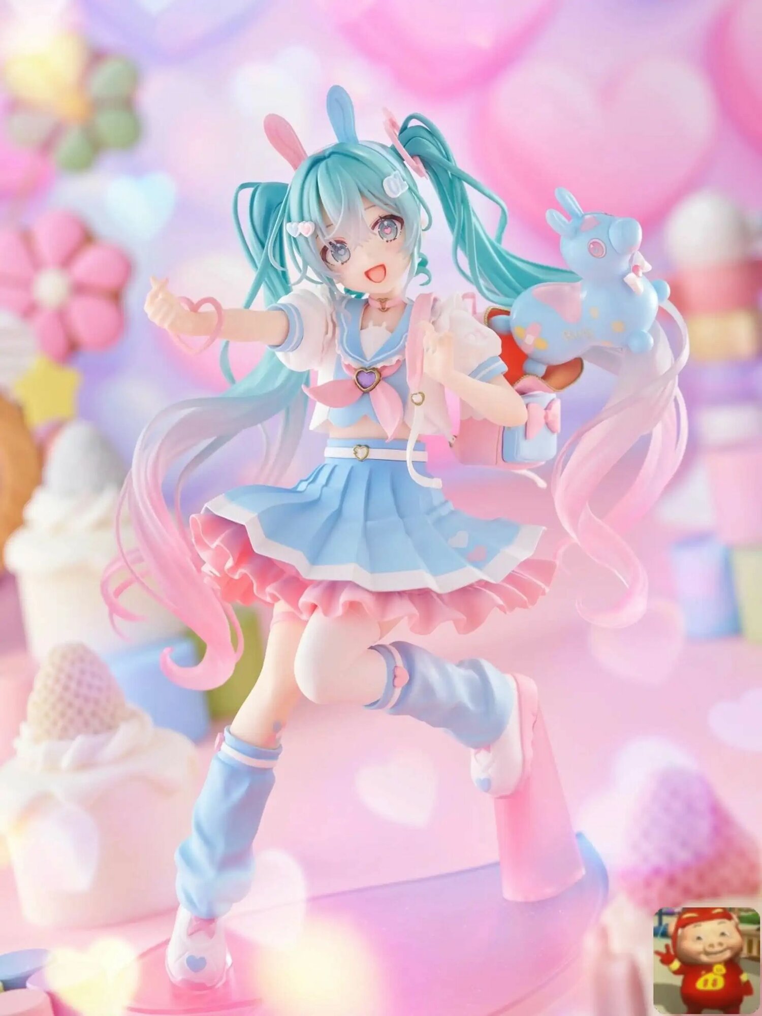 Аниме фигурка Hatsune Miku x Rody от Taito Kuji, высота 23 см, коллекционная модель персонажа