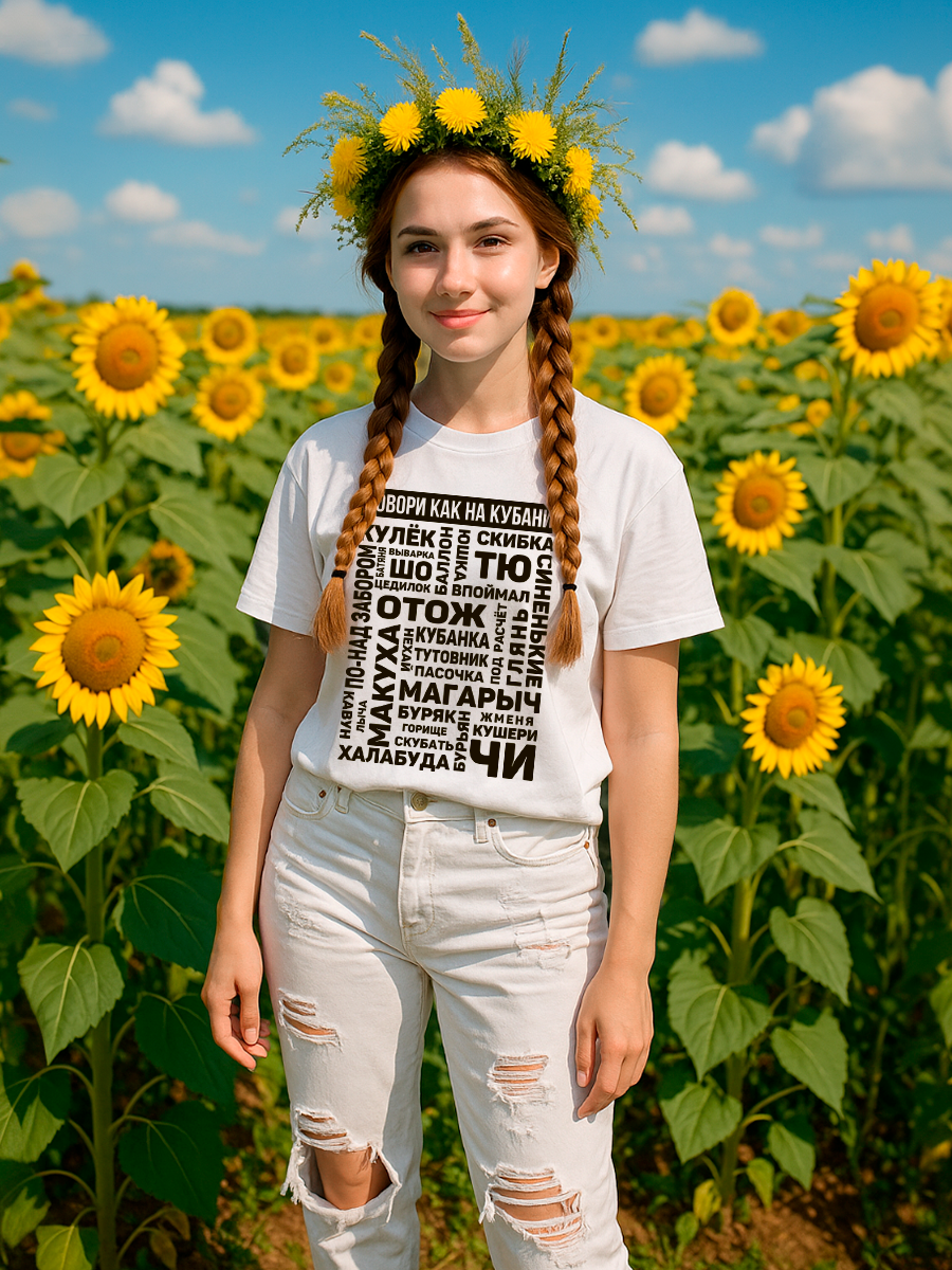 Футболка COOL GIFTS Кубань, 1 шт., размер 4XL, белый — фото 1