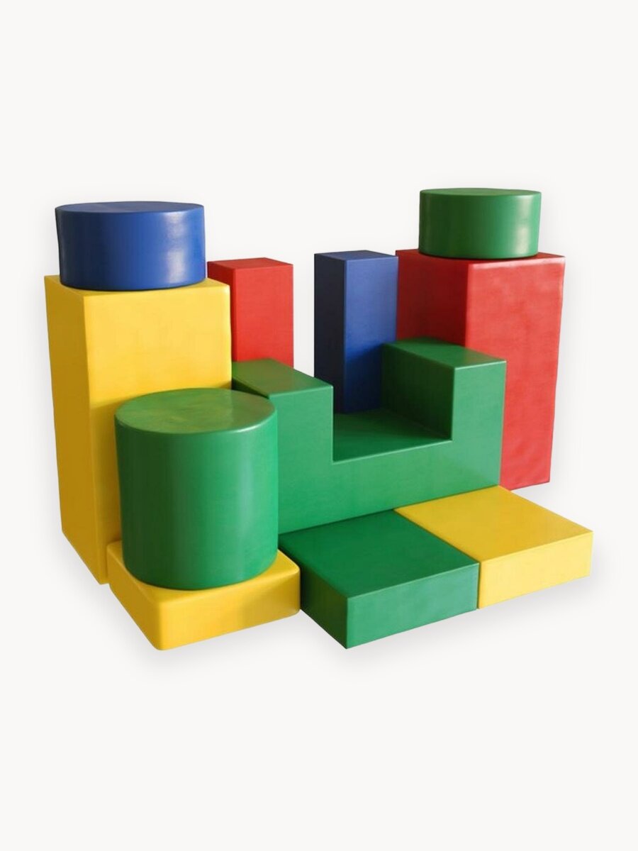 Мягкий конструктор ROMANA "Фабрика", 11 элементов, от 3 лет, разноцветный