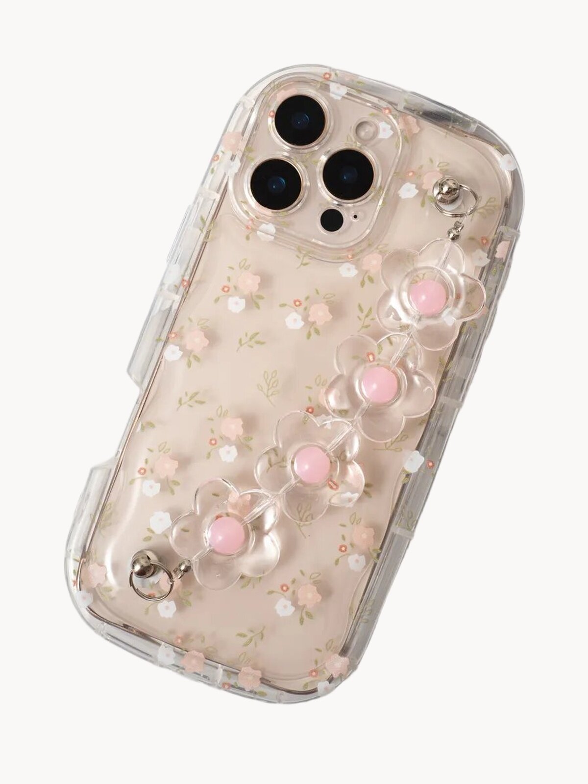 Чехол О'Кейси, для iPhone 16 Pro Max, принт, прозрачный, защита камеры