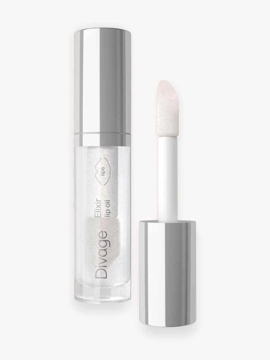 Divage Масло для губ с глянцевым блеском Elixir Lip Oil Тон 01 прозрачный с шиммером