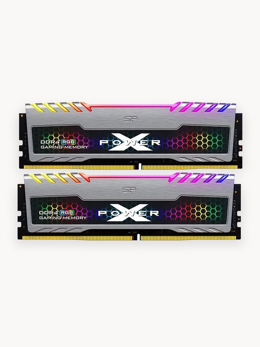 Оперативная память Silicon Power Xpower Turbine SP016GXLZU320BDB DDR4 - 2x 8ГБ 3200МГц, DIMM, Ret