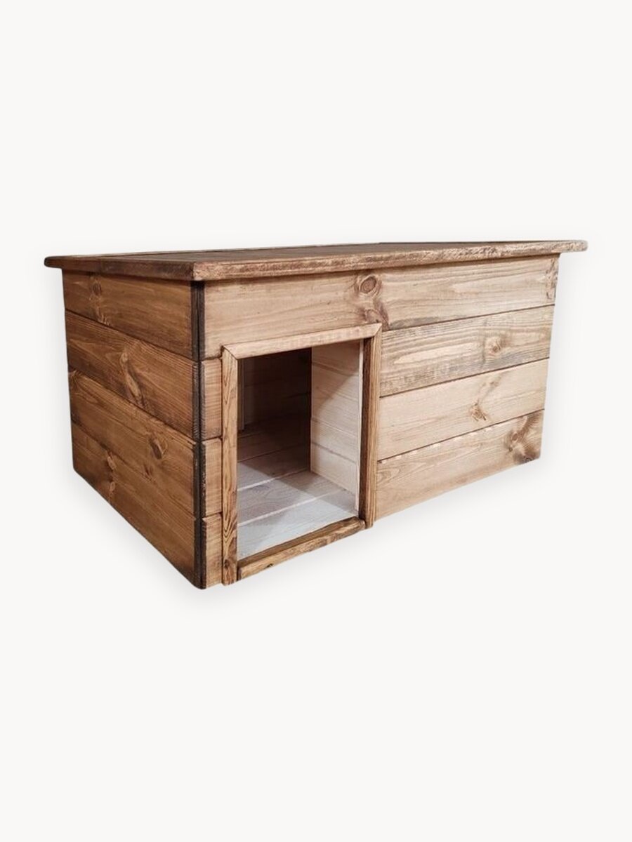 Будка для собаки деревянная №2 окрашенная