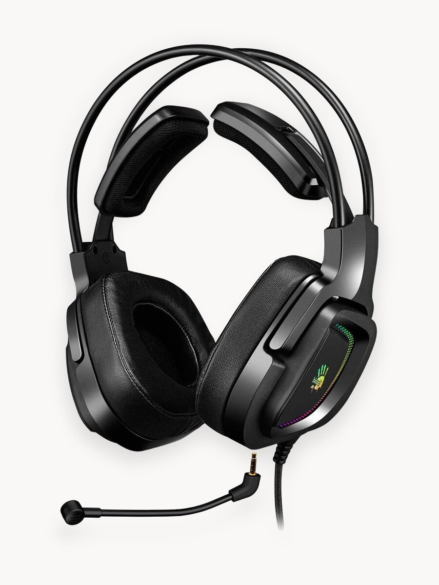 Наушники с микрофоном A4Tech Bloody G575 черный 2м мониторные USB (G575 USB/ BLACK)