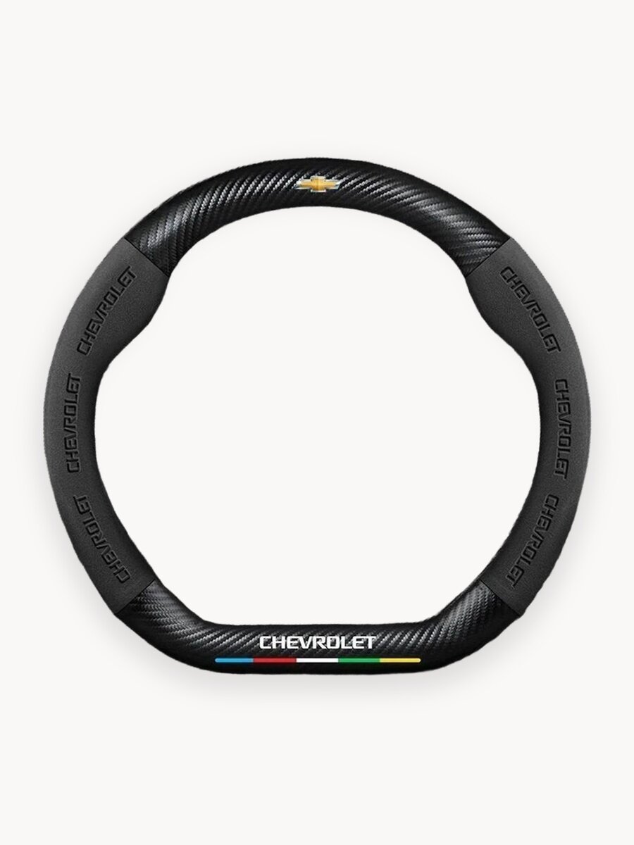 Премиальная оплетка на руль Geely Monjaro Coolray Cityray , Belgee X50 , Atlas Pro , Emgrand EC7 , Tugella Okavango Preface / Джили Атлас и др. (Форма D на Скошенный руль Размер М) Чехол 37-39см