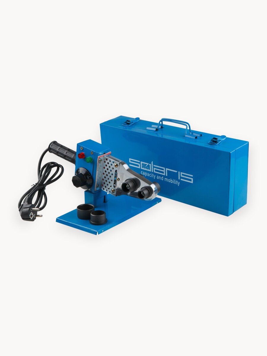 Сварочный аппарат для полимерных труб 3 насадки SOLARIS PW-602