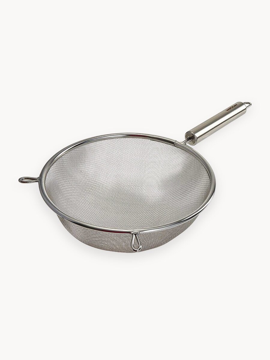 Сито (дуршлаг) 18 см нержавеющая сталь WEBBER BE-7364 металлическая ручка