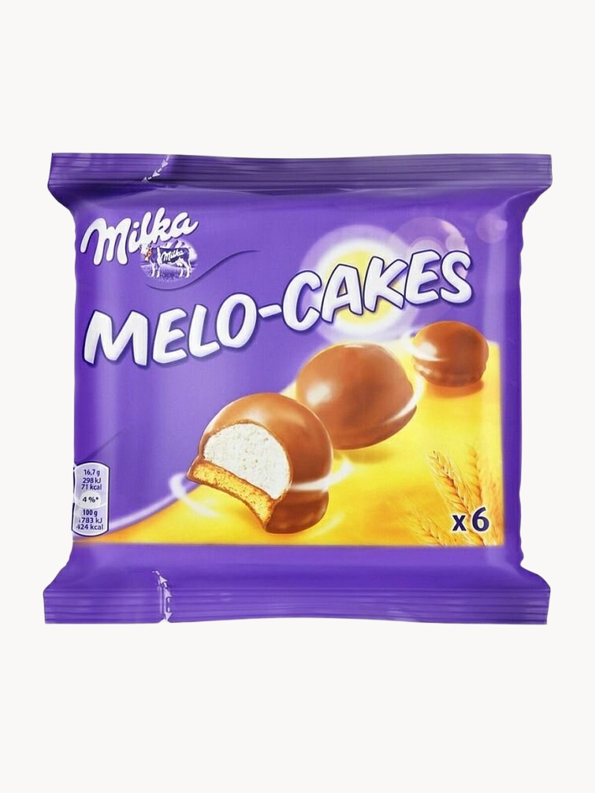 Зефир с печеньем Milka Melo-Cakes, 100 гр