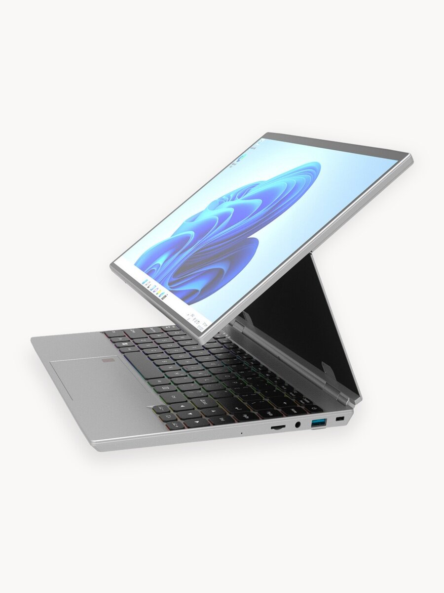 Ноутбук для работы и учебы распознавание лиц с сенсорным 14, Intel N95 русская клавиатура RAM 16Gb 512GB SSD 360°поворот