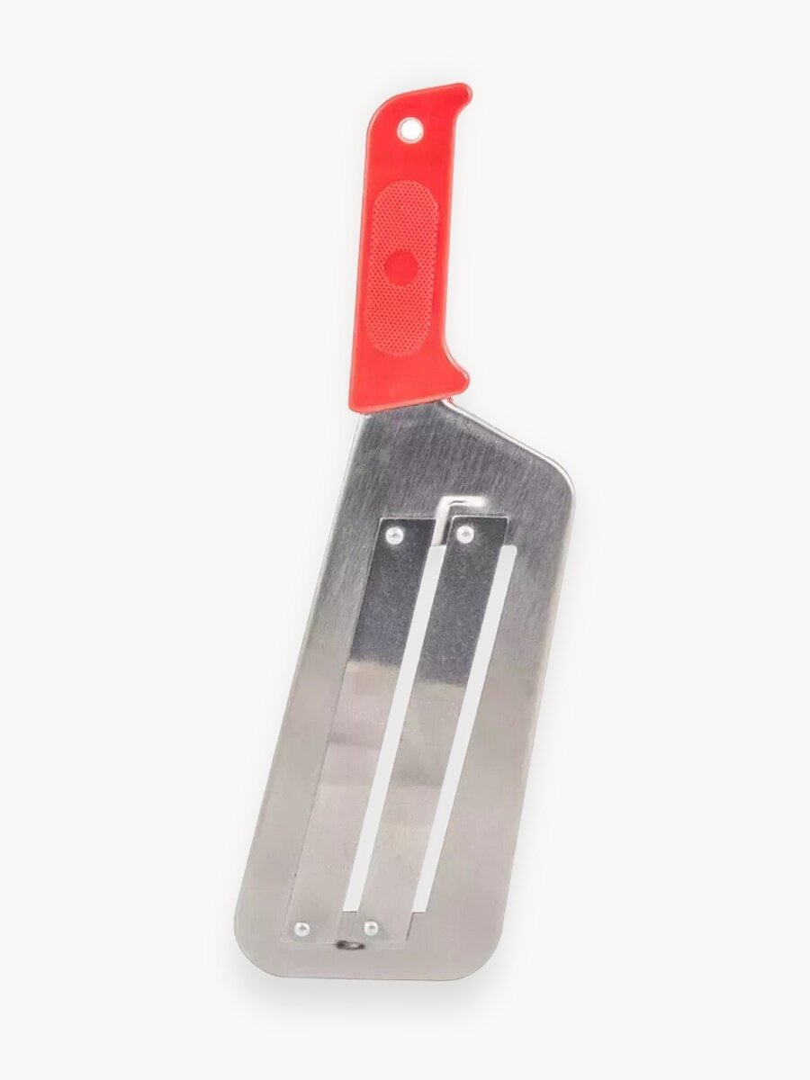 Шинковка для овощей и фруктов Доляна, 30 см, нержавеющая сталь, цвет красный