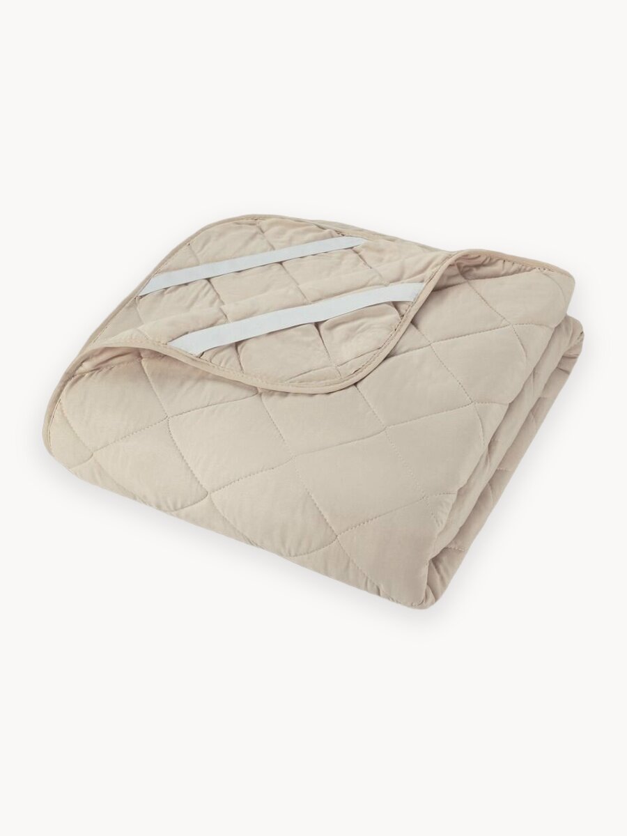 Наматрасник стеганый, Guten Morgen 160х200 , Микрофибра, Верблюжья шерсть, наполнитель - силиконизированное волокно