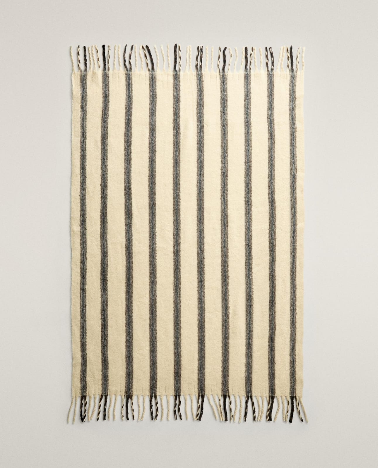 Плед ZARA HOME мягкий плед в полоску, многоцветный, 140 x 190 см 7304/004/104-16