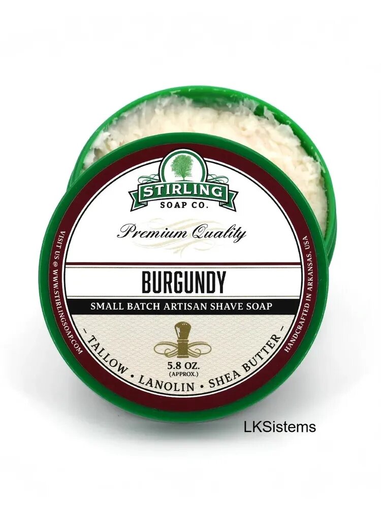 Stirling Мыло для бритья Burgundy