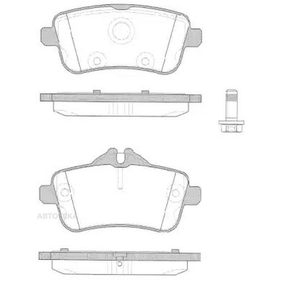 Колодки тормозные MB W166/X166 11- перед. REMSA 150310