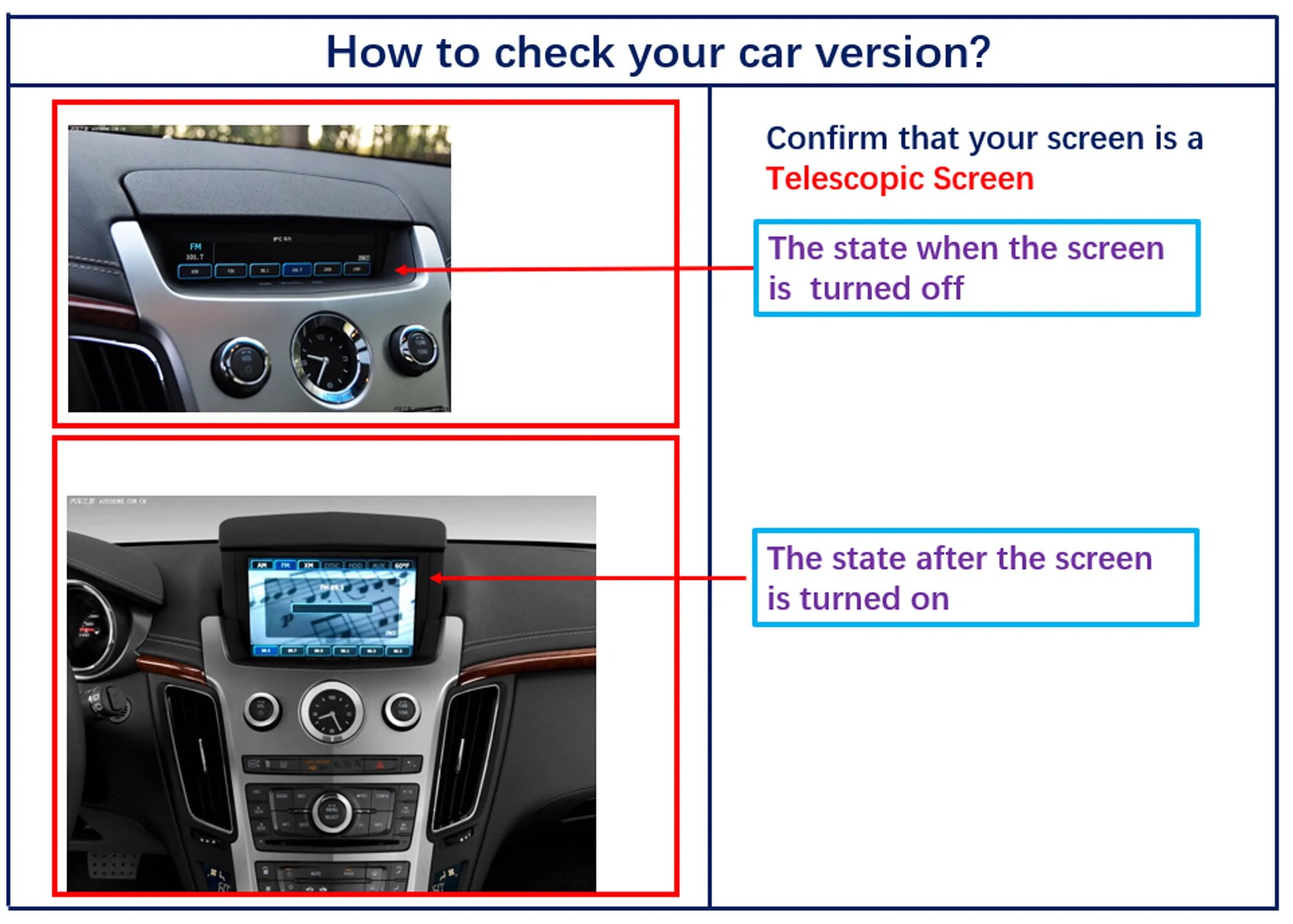Беспроводной CarPlay Для Cadillac CTS 2009-2012 С Android Auto, Airplay, Камерой, Mirrorlink, Навигацией, Мультимедиа