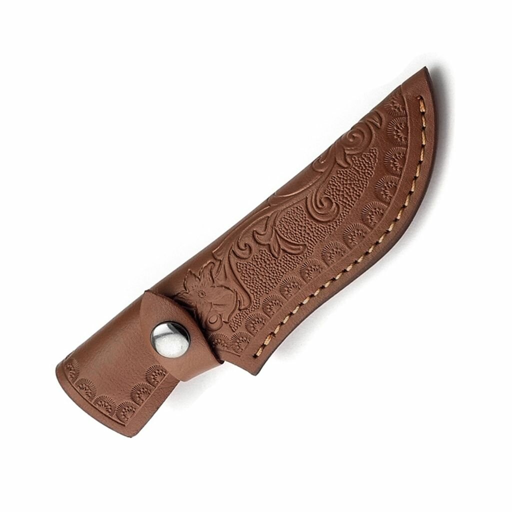 Ножны для набора ножей из воловьей кожи-коричневые