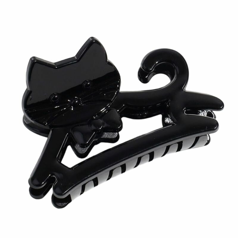 Фиксирующие Аксессуары Для Волос С Леопардовым Рисунком Cute cat-Черный