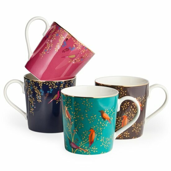 Набор кружек Lefard "Golden Birds" 4 шт/380 мл