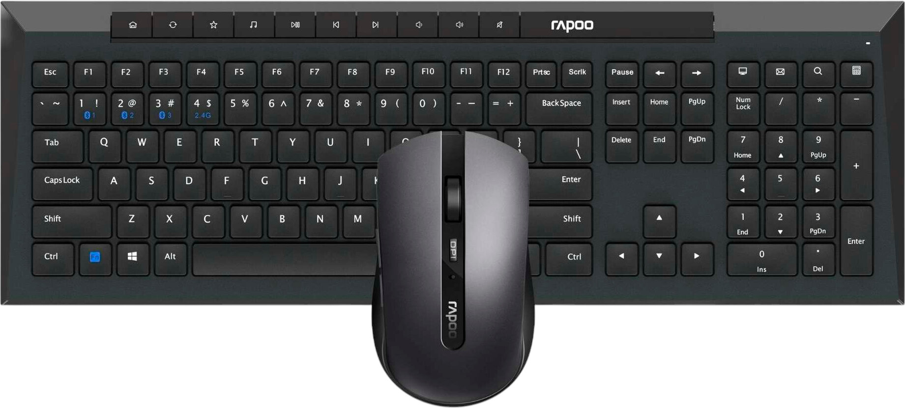 Клавиатура + мышь Rapoo 8210M черный