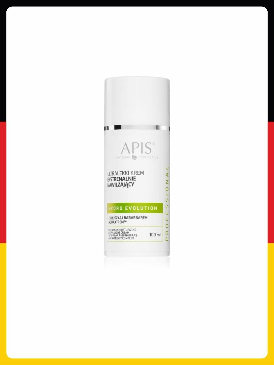 Крем для ухода за кожей Apis Natural Cosmetics Professional Light Moisturizing Cream for Dehydrated and Damaged Skin, 100 мл