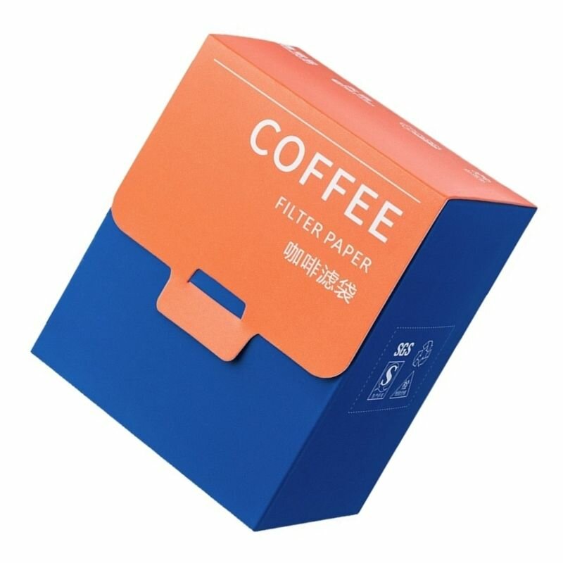 100шт, пищевая фильтровальная бумага для кофе с подвешенным ухом портативного капельного типа ручной заварки