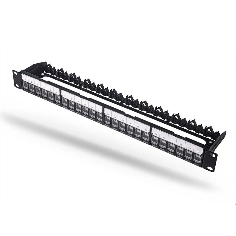 ZoeRax PXJ-FCMLXH-N888 24-портовая экранированная патч-панель RJ45 Blank Patch Panel