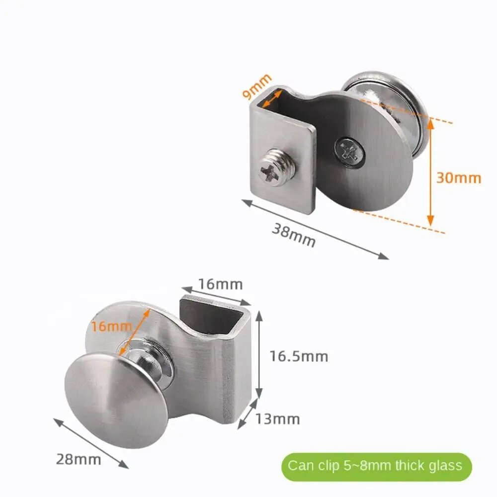 Ручки для стеклянных дверей Silver-Style 1, 2 шт.