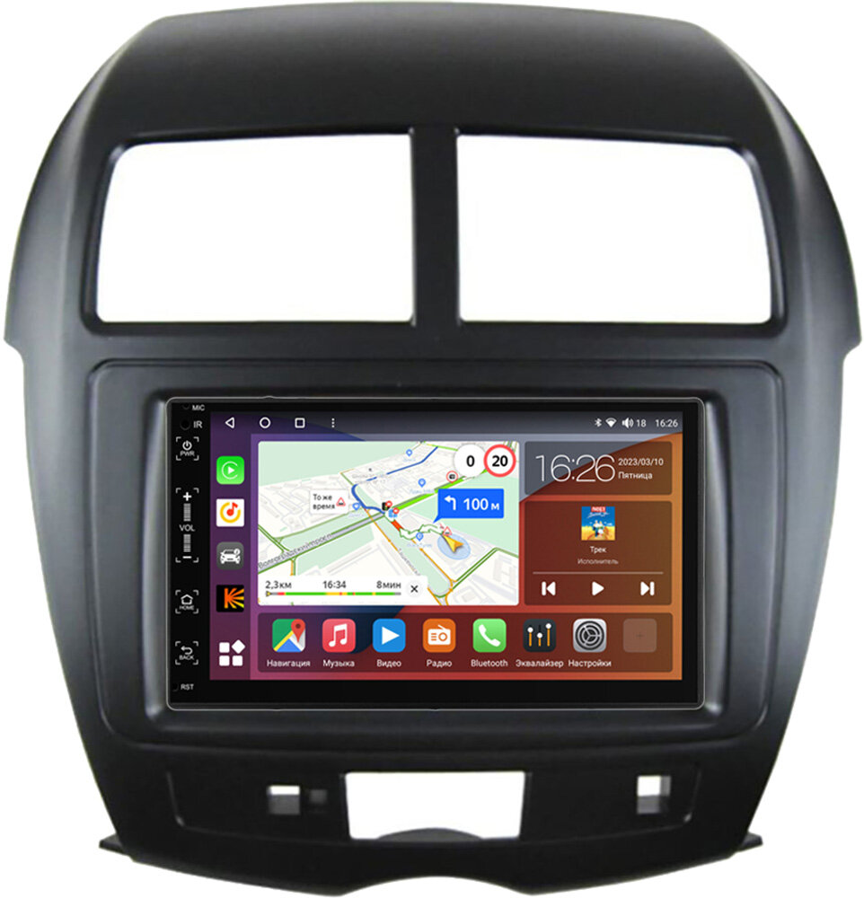 Штатная магнитола Mitsubishi ASX, Outlander Sport, RVR 3 2010-2019 Canbox H-Line 5512-RP-MMASX-69 Android 10 (4G-SIM, 4/32, DSP, IPS)