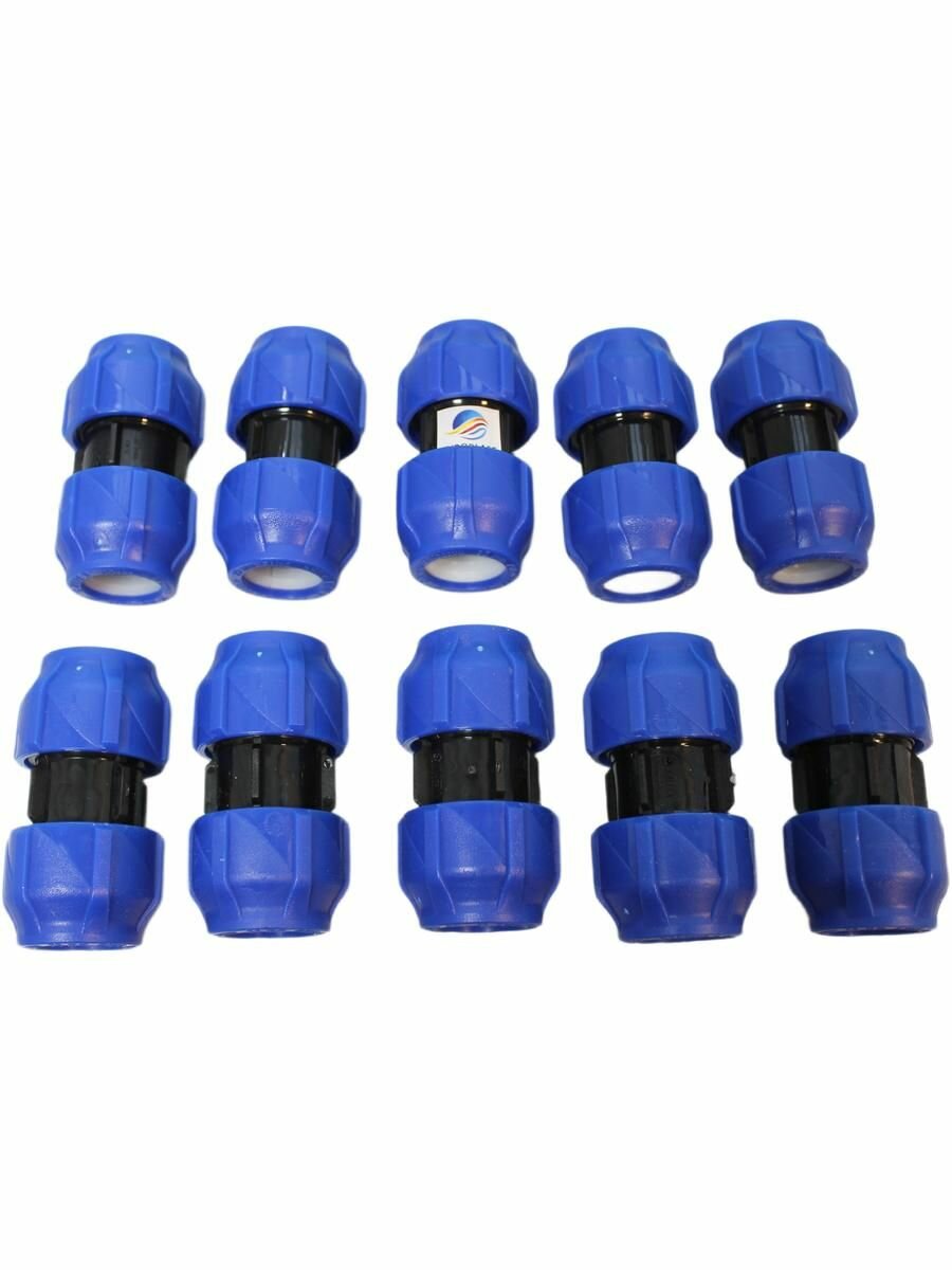 Муфта ПНД 25мм компрессионная соединительная